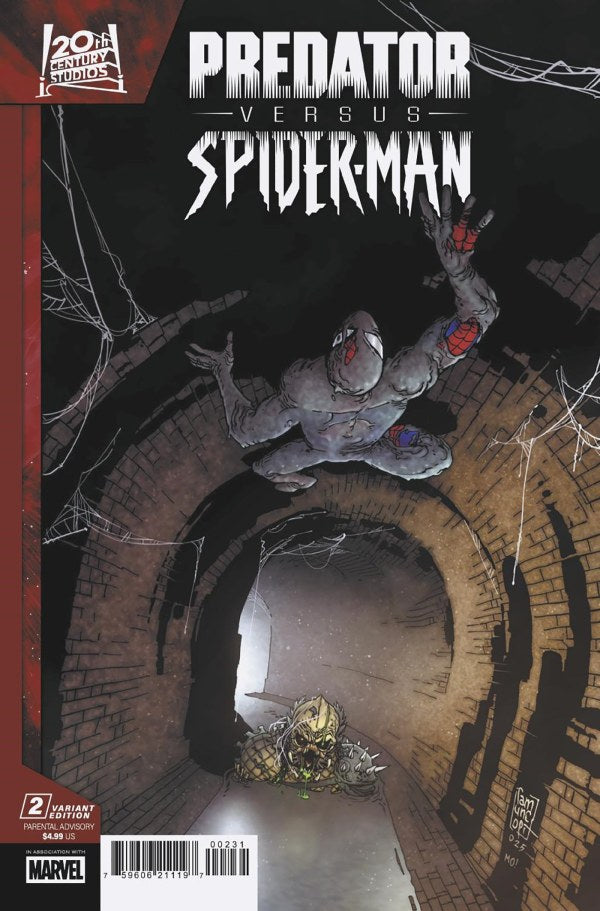 Predator vs. Spider-Man Issue #2 May 2025 Variant Cover Camuncoli Comi ...