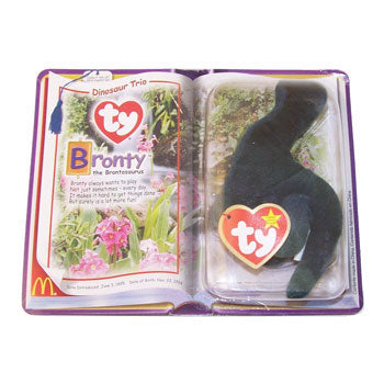 TY Beanie Baby McDonald's Teenie 5" - Bronty the Brontosaurus 2000 – JP ...