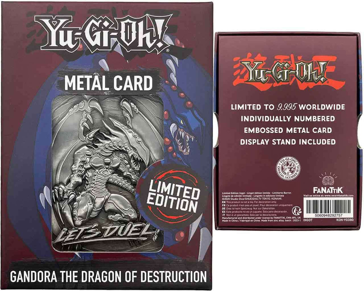 Yu-Gi-Oh Embossed Metal Card Limited Edition - Gandora the Dragon of D ...