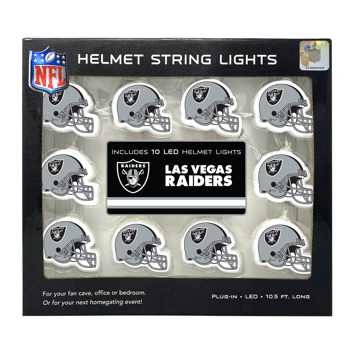 Raiders LED Helmet String Lights – JP Sports