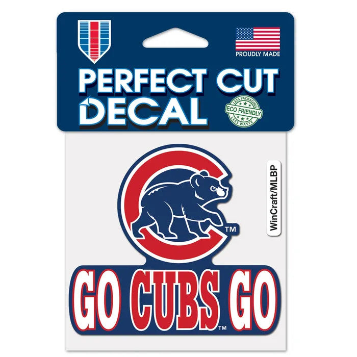Cubs 4x4 Decal Slogan – JP Sports