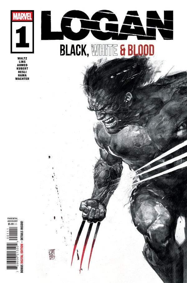 Logan: Black, White & Blood Issue #1 January 2026 Cover A Comic Book ...