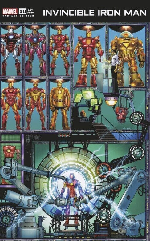 Iron Man: Invincible Issue #10 LGY#660 September 2023 Bob Layton Varia ...