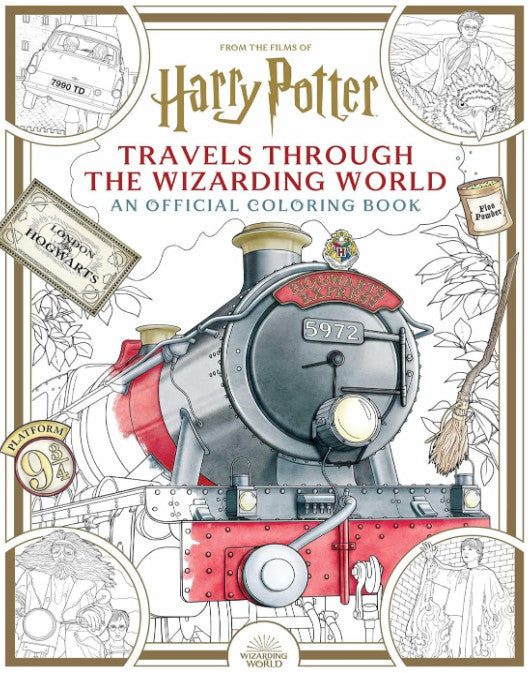 Harry Potter Travels Through the Wizarding World: An Official Coloring ...