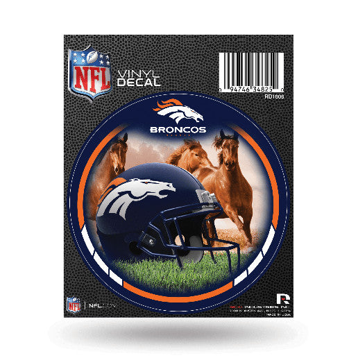 Broncos 4.5" Round Sticker – JP Sports