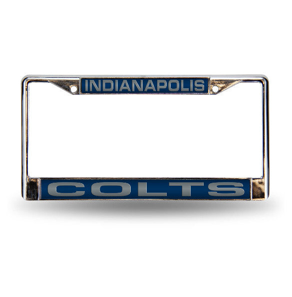 Colts Laser Cut License Plate Frame Silver – JP Sports