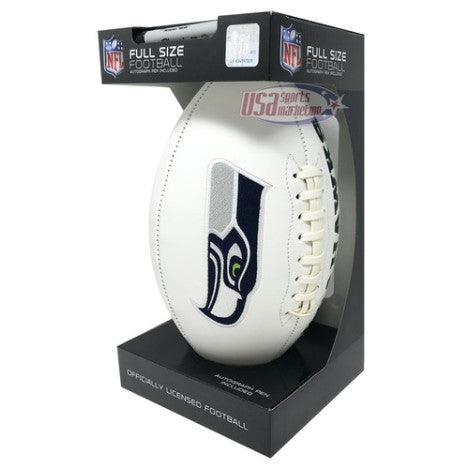 Seahawks Full Size Autograph White Panel Football – JP Sports