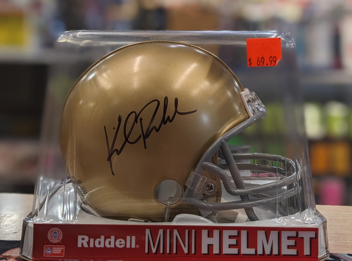 Notre Dame Mini Helmet - Kyle Rudolph - Autographed w/ Fanatics Certif ...
